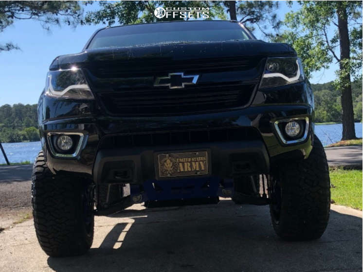 2016 Chevrolet Colorado with 20x12 -44 American Offroad A106 and 33/12 ...