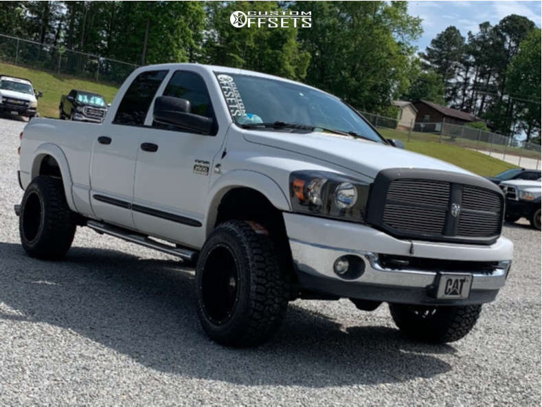 2007 Dodge Ram 2500 with 20x12 -44 Vision Rocker and 35/12.5R20 Fury ...