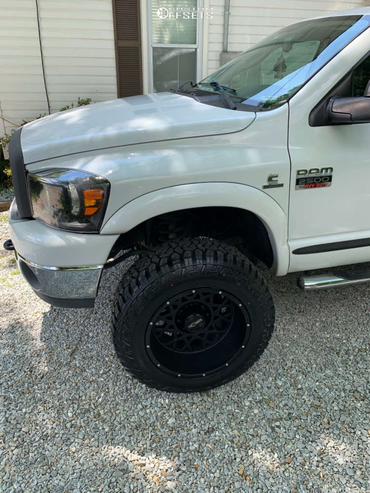 2007 Dodge Ram 2500 with 20x12 -44 Vision Rocker and 35/12.5R20 Fury ...