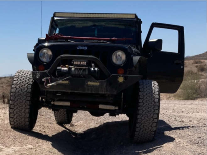 2013 Jeep Wrangler JK with 17x10 -24 Fuel Maverick and 35/12.5R17 BFGoodrich All Terrain Ta Ko2 ...