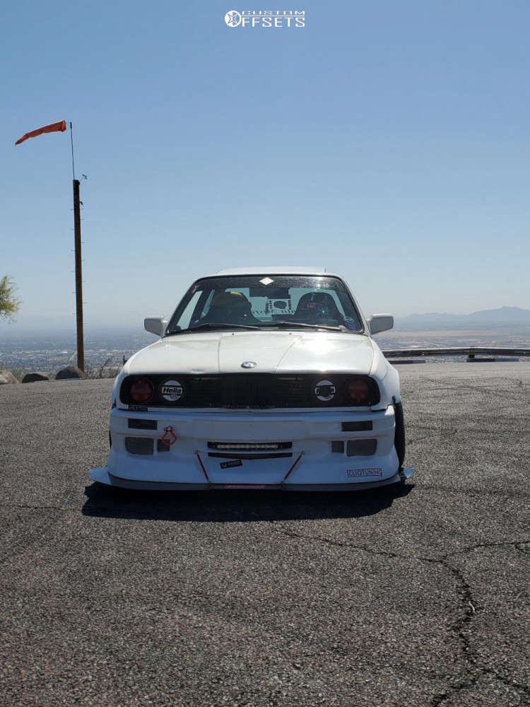 1989 BMW 325is with 15x9.5 15 ESM 002r and 195/50R15 Hankook Ventus V2 ...