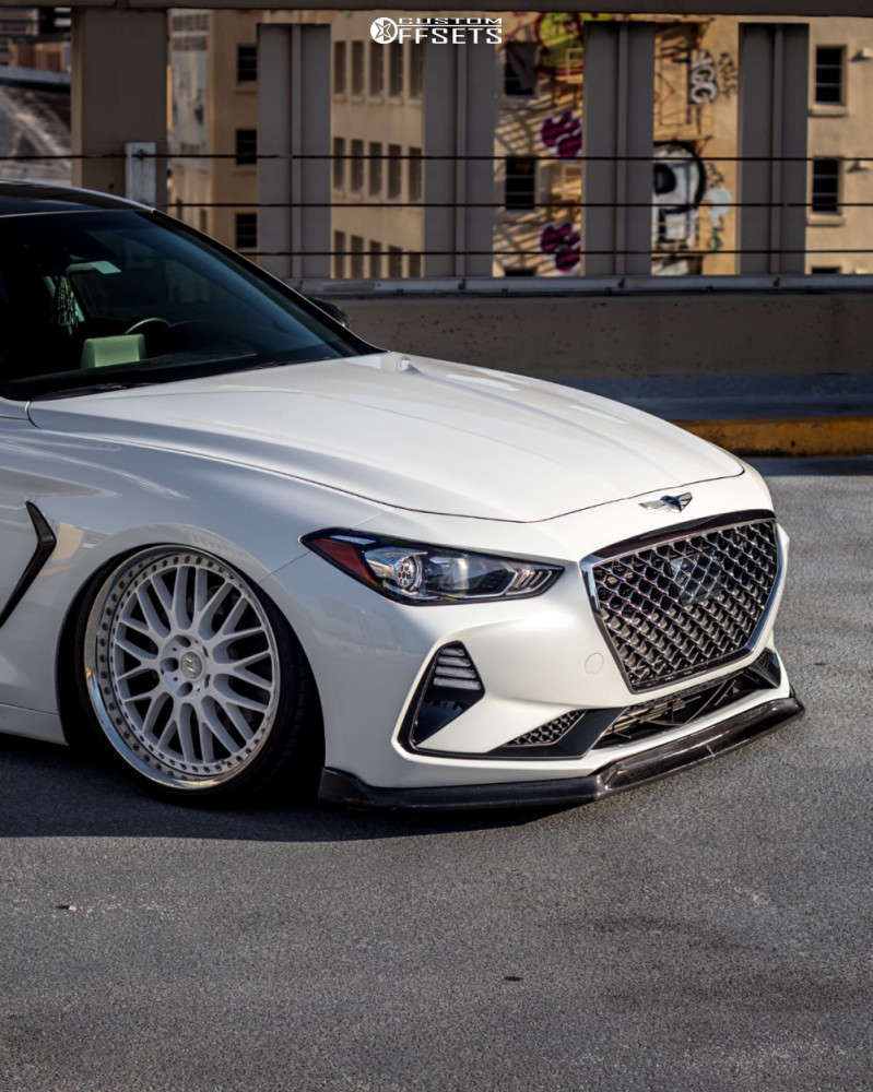 2020 Genesis G70 with 20x9.5 8 Work Vsxx and 245/30R20 Lancaster and ...