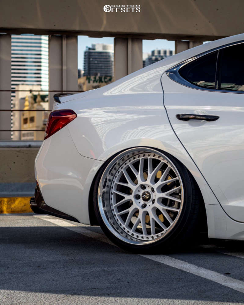 2020 Genesis G70 with 20x9.5 8 Work Vsxx and 245/30R20 Lancaster and ...