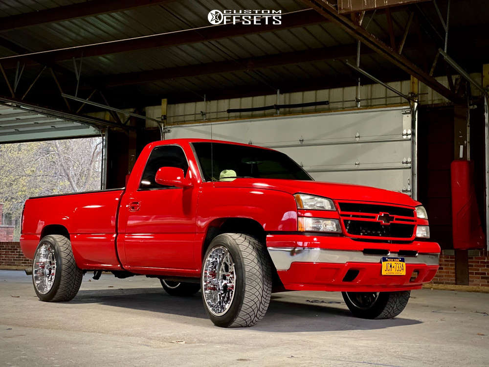 2007 Chevrolet Silverado 1500 Classic with 22x12 -51 Vision Rocker 412 ...