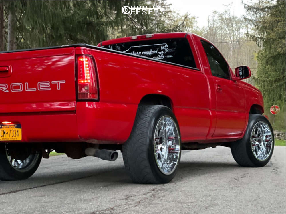 2007 Chevrolet Silverado 1500 Classic with 22x12 -51 Vision Rocker 412 ...