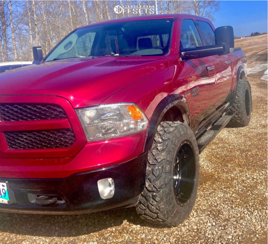 2014 Ram 1500 with 20x12 -44 Fuel Triton and 35/12.5R20 Fuel Gripper Xt ...