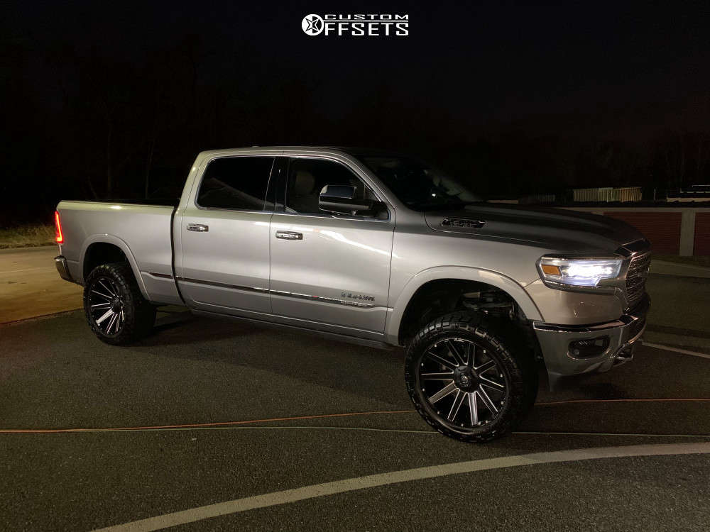 2020 Ram 1500 with 22x12 -43 Fuel Contra and 33/12.5R22 Nitto Ridge ...