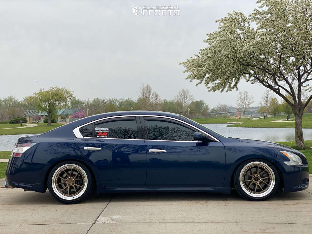2013 Nissan Maxima with 19x8.5 35 Aodhan Ds08 and 245/40R19 Ironman I-109 and Coilovers | Custom ...