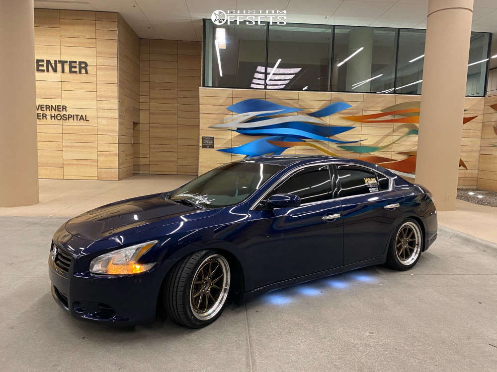 2013 Nissan Maxima with 19x8.5 35 Aodhan Ds08 and 245/40R19 Ironman I ...