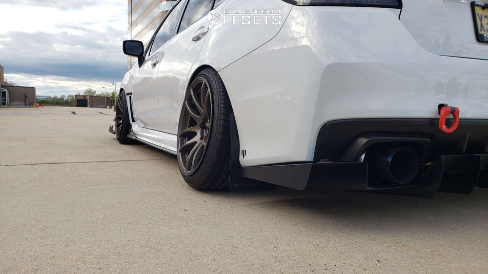 2020 Subaru WRX with 18x10.5 22 ESR Sr08 and 255/35R18 Bridgestone ...