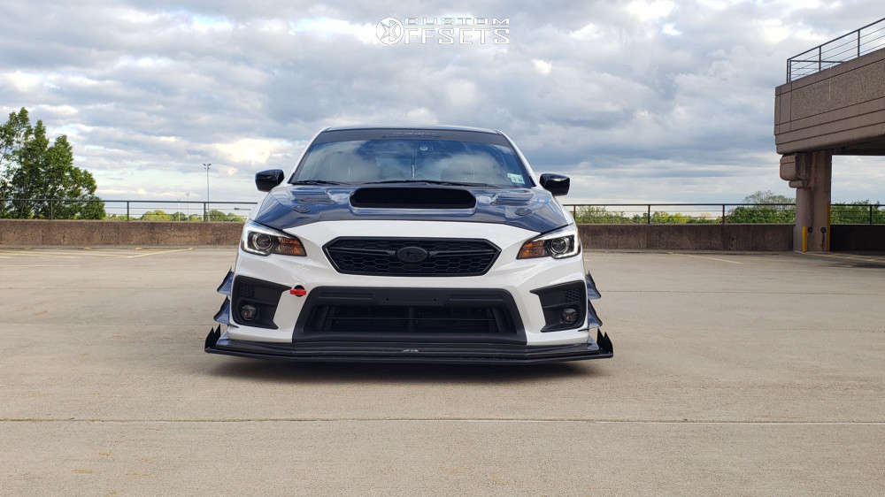 2020 Subaru WRX with 18x10.5 22 ESR Sr08 and 255/35R18 Bridgestone ...