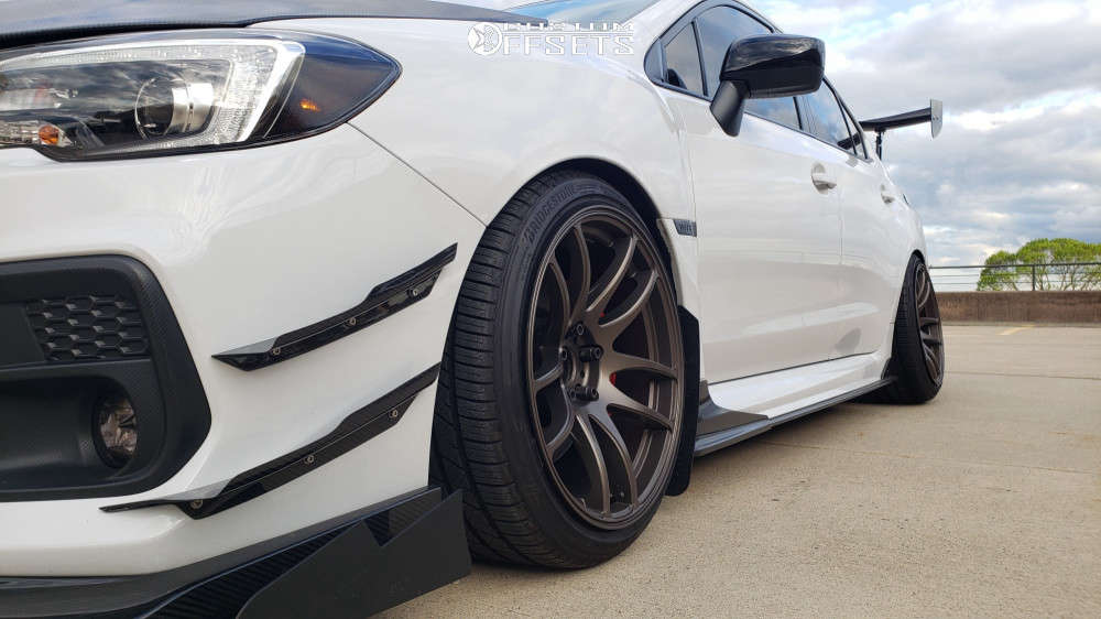 2020 Subaru WRX with 18x10.5 22 ESR Sr08 and 255/35R18 Bridgestone ...