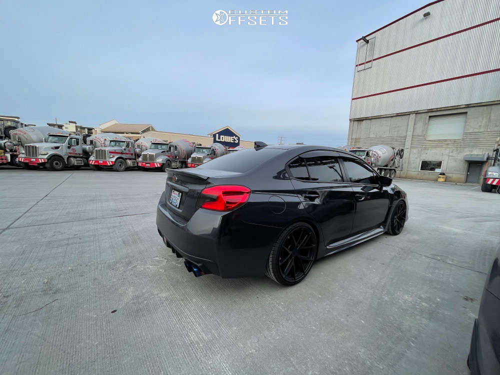 2018 Subaru WRX with 19x9.5 35 Niche Misano and 255/30R19 Lexani Lx ...