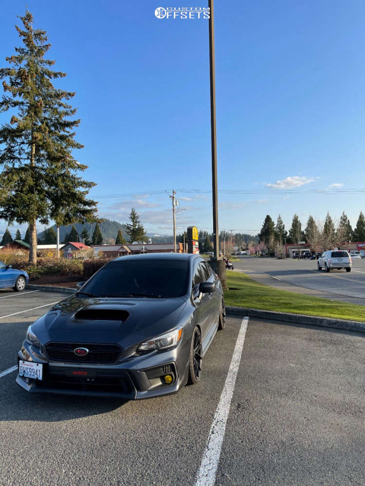 2018 Subaru WRX with 19x9.5 35 Niche Misano and 255/30R19 Lexani Lx ...