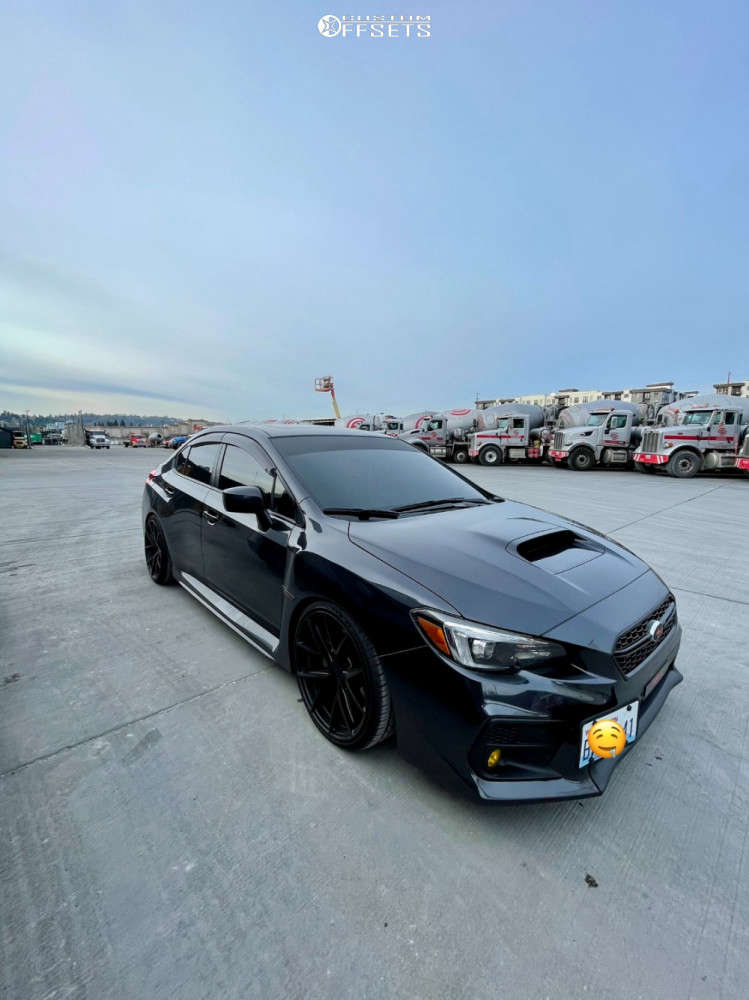 2018 Subaru WRX with 19x9.5 35 Niche Misano and 255/30R19 Lexani Lx ...