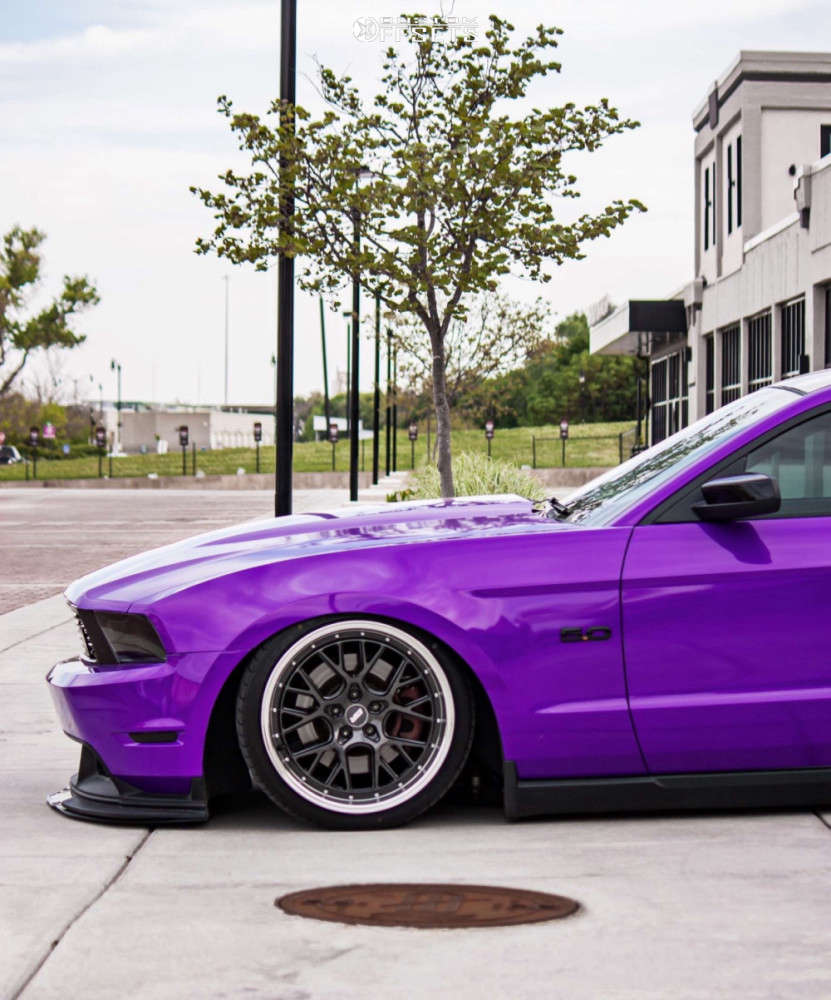 2011 Ford Mustang with 19x9.5 22 ESR Cs11 and 235/35R19 Federal SS595 ...