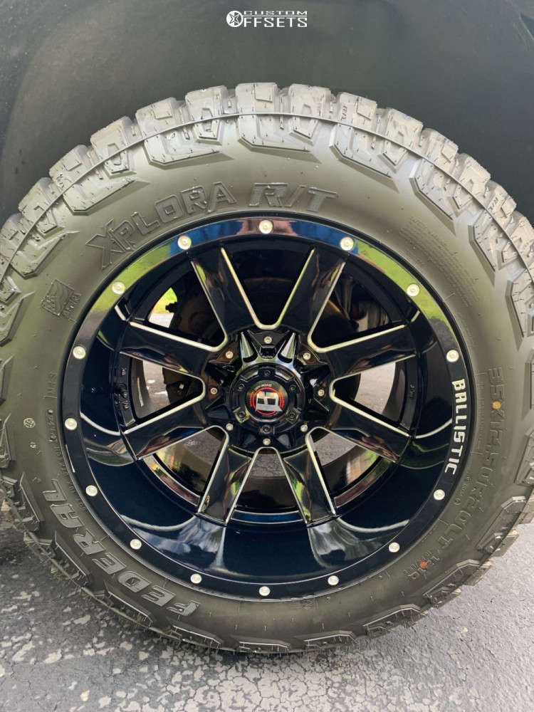 2008 Dodge Ram 1500 with 20x12 -44 Ballistic Rage and 35/12.5R20 ...