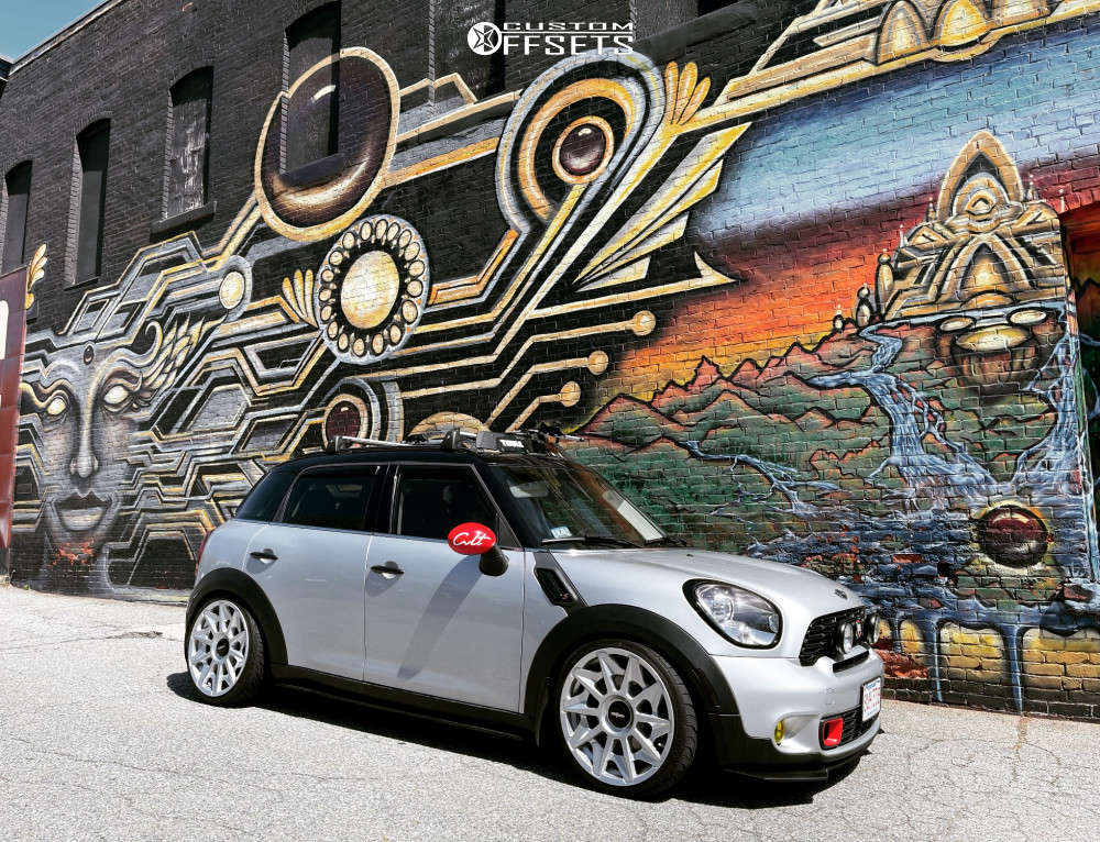2013 Mini Cooper Countryman with 19x8.5 35 Rotiform Cvt and 225/35R19 Federal SS595 and ...