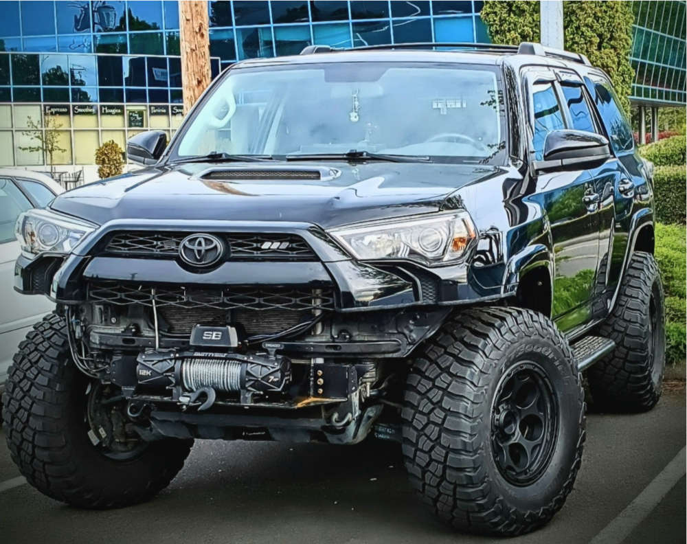 2016 Toyota 4Runner with 17x9.5 -53 KMC Dirty Harry and 315/70R17 ...