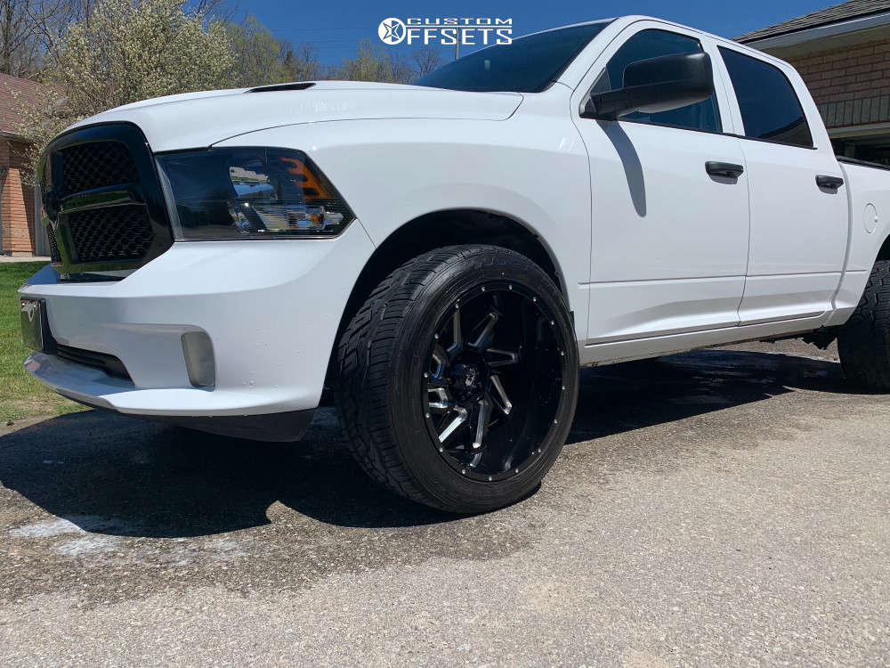 2019 Ram 1500 Classic with 22x12 -51 Vision Spyder and 33/11.5R22 Nitto ...