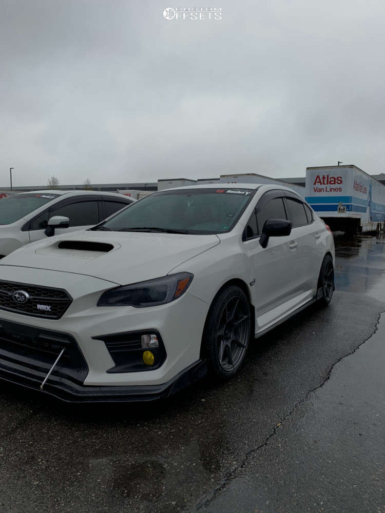2020 Subaru WRX with 18x9.5 38 Enkei Tfr and 265/35R18 Michelin Pilot ...