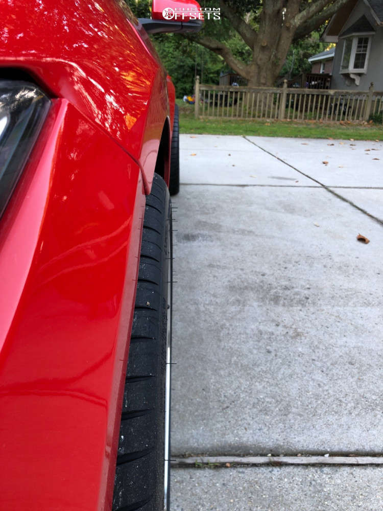 2015 Ford Mustang with 19x9.5 25 Konig Countergram and 275/30R19 ...