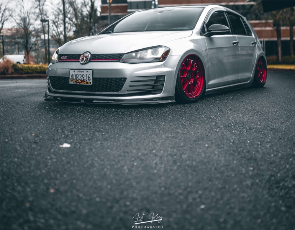 2016 Volkswagen GTI with 18x8.5 35 Venom 33 and 225/40R18 Achilles Atr ...