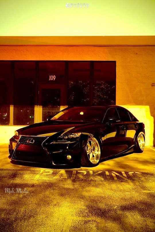 2014 Lexus IS350 with 19x9.5 30 Weds Cerberus 2 and 215/35R19 Atlas ...