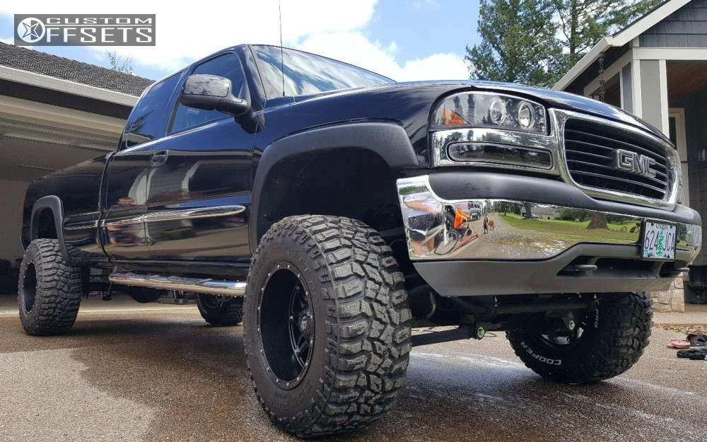 2000 GMC Sierra 2500 with 18x12 -44 Fuel Hostage and 305/70R18 Cooper ...
