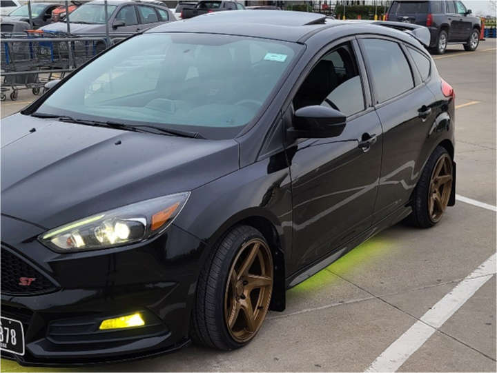 2015 Ford Focus with 18x9.5 38 Anovia Kinetic and 215/35R18 Vercelli ...