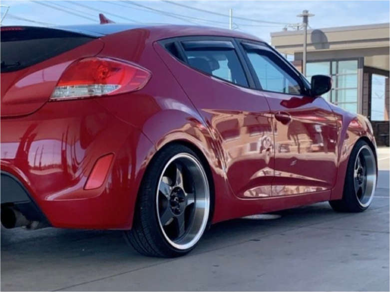 2013 Hyundai Veloster with 18x9 35 Vors Sp1 and 215/35R18 Vercelli ...