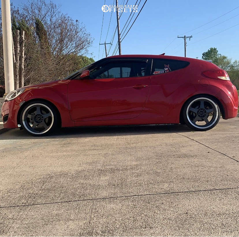2013 Hyundai Veloster with 18x9 35 Vors Sp1 and 215/35R18 Vercelli ...