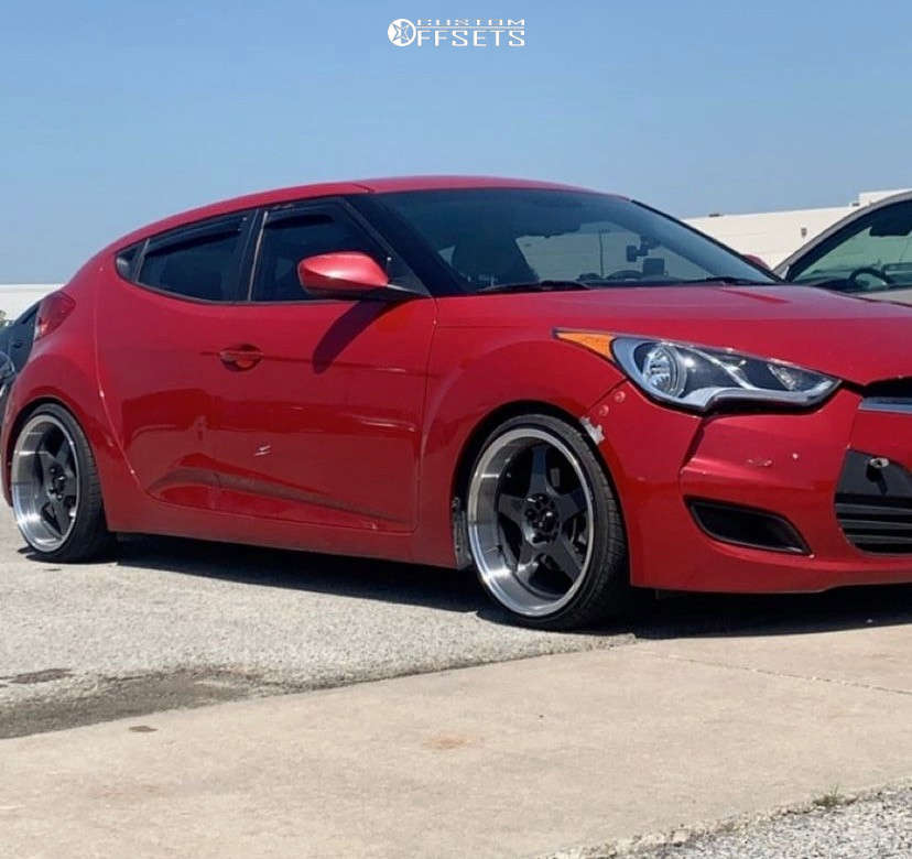 2013 Hyundai Veloster with 18x9 35 Vors Sp1 and 215/35R18 Vercelli ...