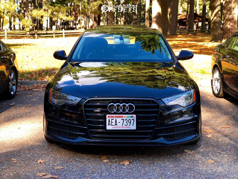 2012 Audi A6 Quattro with 19x9.5 35 Voxx Masi and 255/35R19 Continental ...