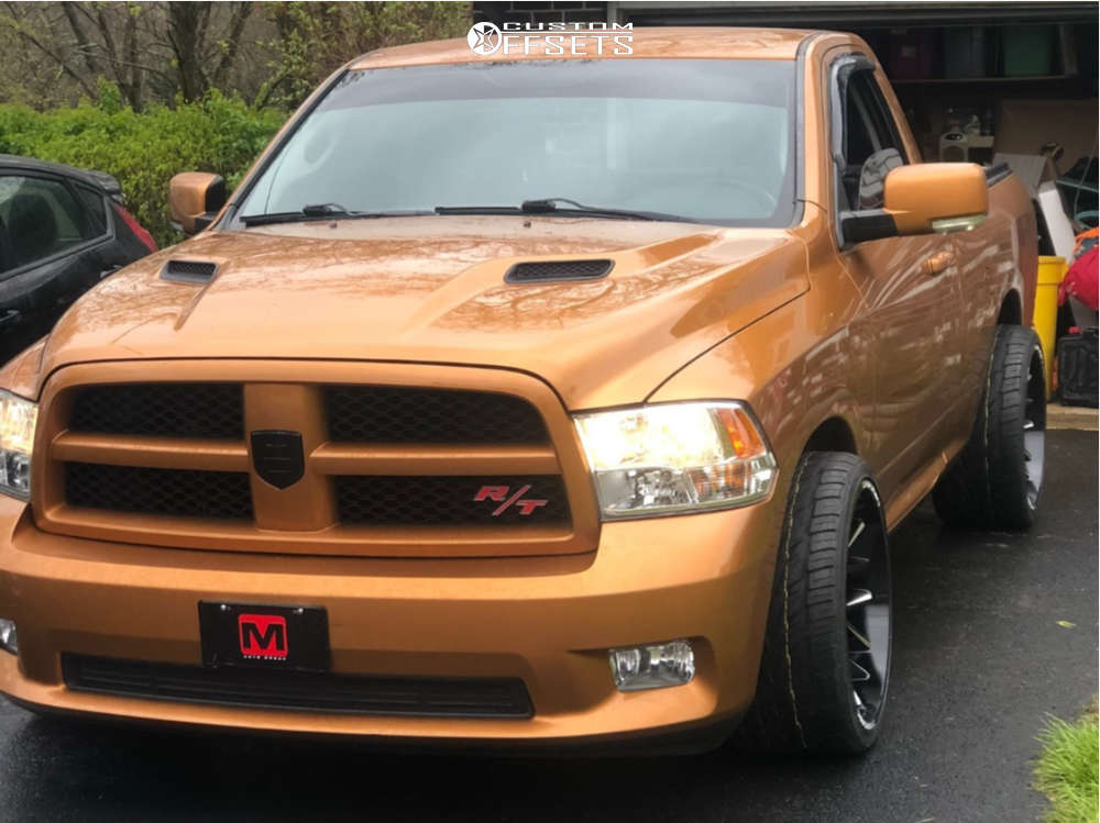 2012 Ram 1500 with 22x12 -44 Dropstars 654bm and 25/12.5R22 Toyo Tires ...