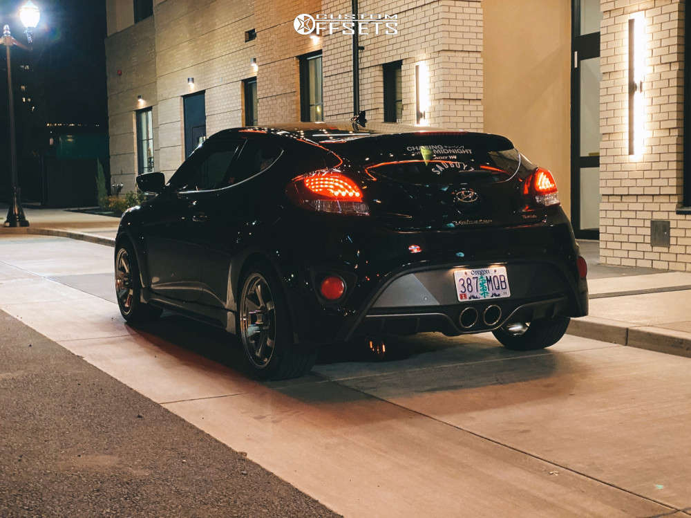 2016 Hyundai Veloster with 18x8.5 35 AVID1 AV6 and 225/40R18 ...