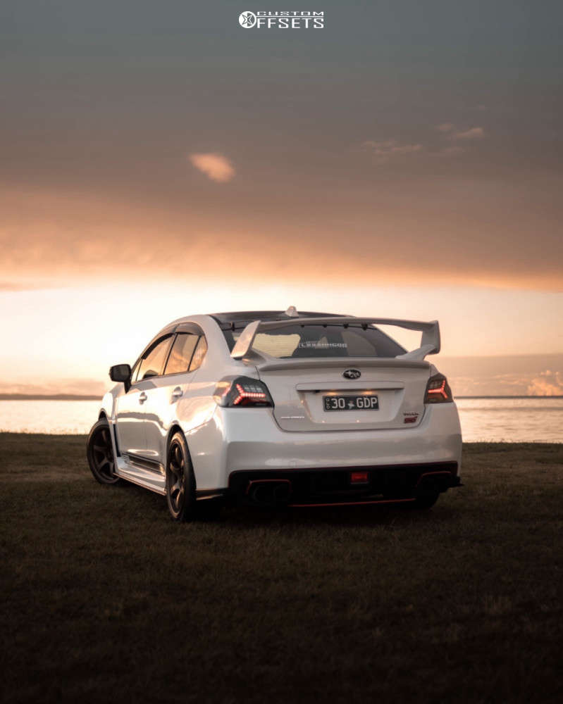 2018 Subaru WRX STI with 18x9.5 38 Gram Lights 57dr and 245/40R18 ...