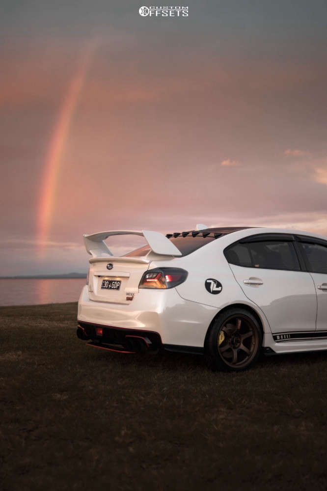 2018 Subaru WRX STI with 18x9.5 38 Gram Lights 57dr and 245/40R18 ...