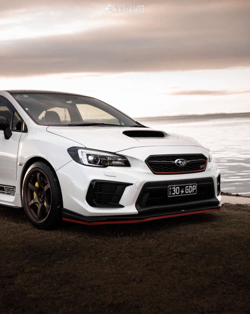 2018 Subaru WRX STI with 18x9.5 38 Gram Lights 57dr and 245/40R18 ...