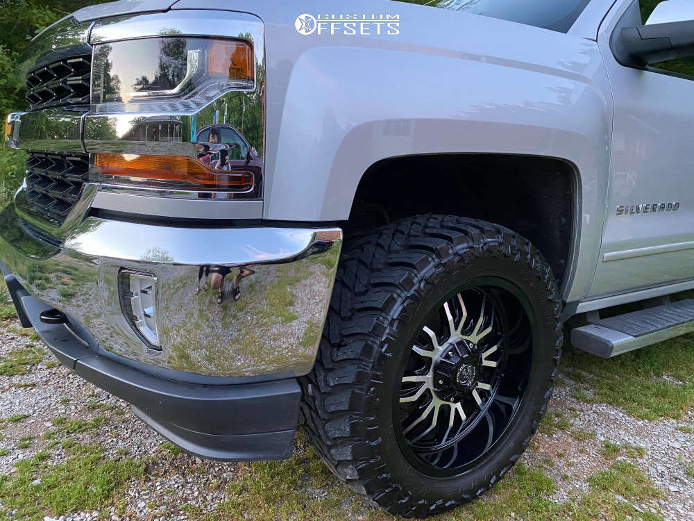 2017 Chevrolet Silverado 1500 with 20x9 0 Panther Offroad 580 and 33/12 ...