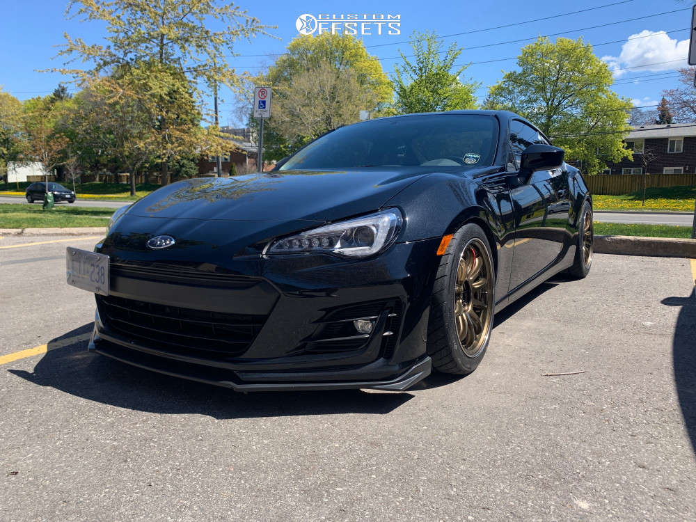 2018 Subaru BRZ with 17x9 32 Work Emotion Zr10 and 245/40R17 Hankook ...
