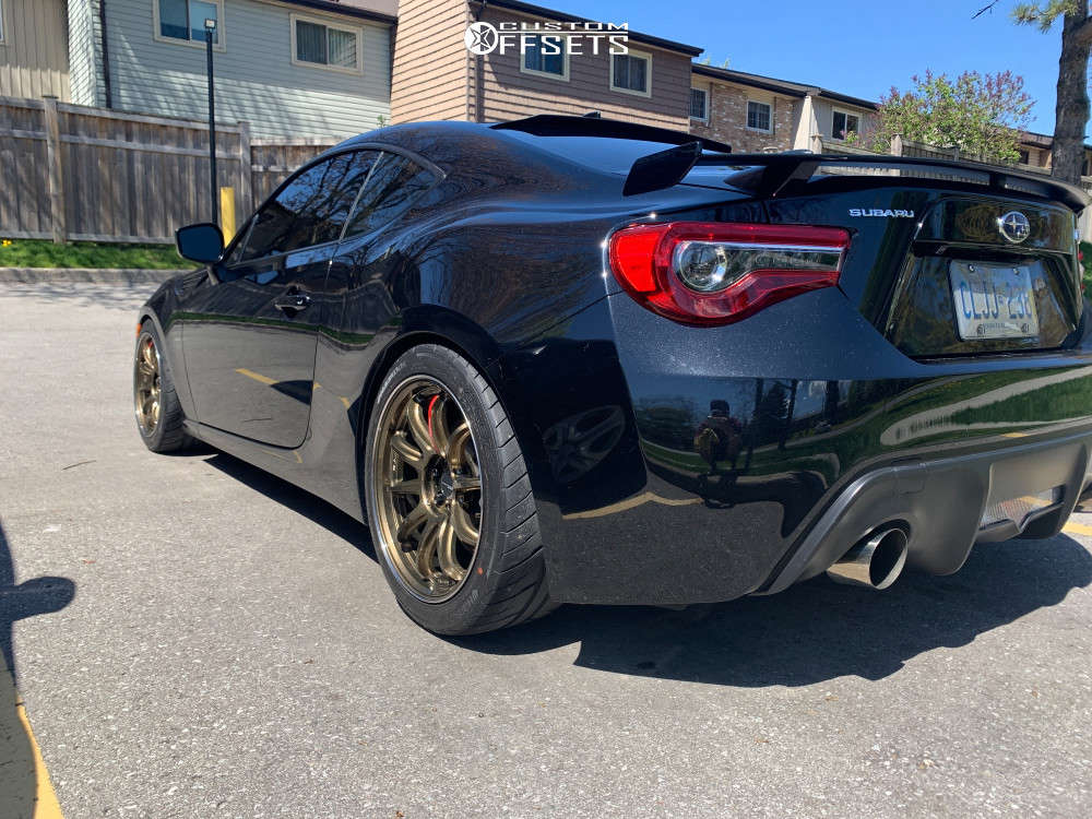 2018 Subaru BRZ with 17x9 32 Work Emotion Zr10 and 245/40R17 Hankook ...