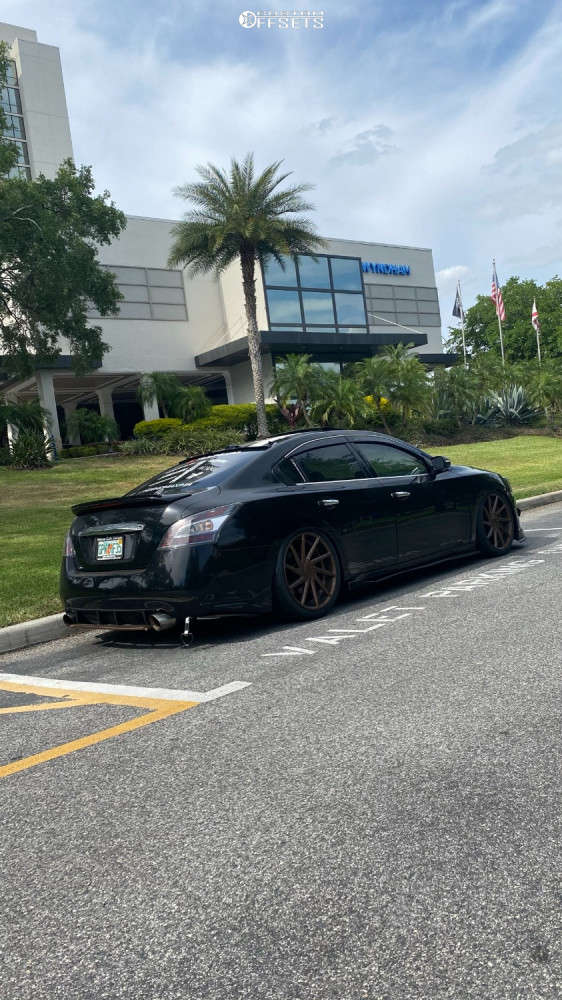 2013 Nissan Maxima with 20x8.5 38 Rosso Insignia and 245/35R20 ...