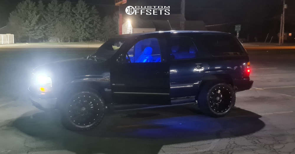 2003 Chevrolet Tahoe with 20x12 -44 Dropstars 645b and 33/12.5R20 AMP ...