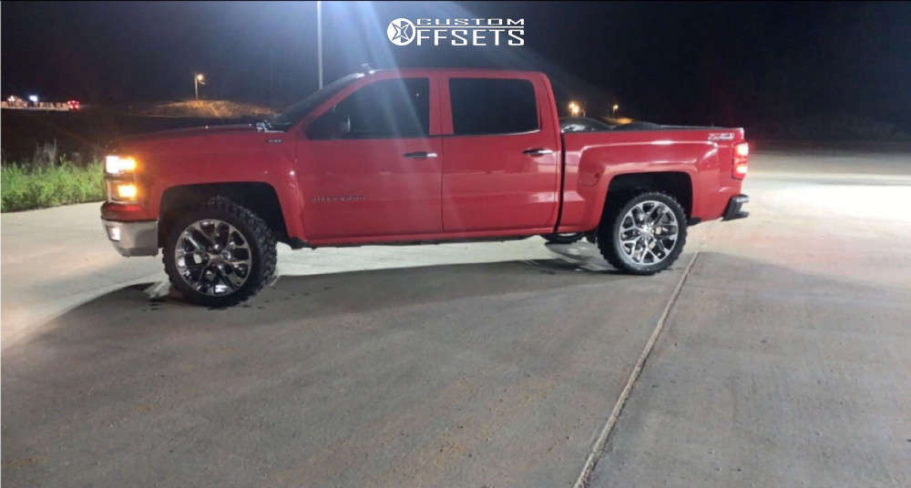 2014 Chevrolet Silverado 1500 with 22x9 24 Eclipse Replica 348 and 33/ ...