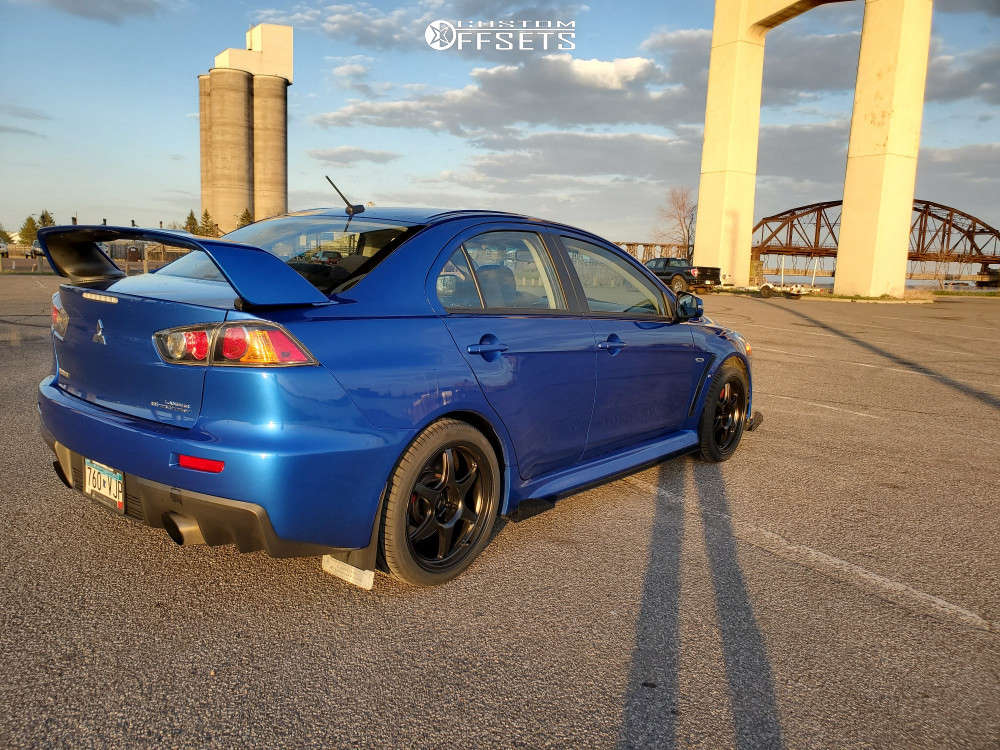 2015 Mitsubishi Lancer with 18x9.5 25 Konig Hexaform and 265/35R18 ...