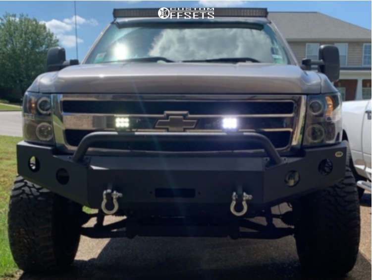 2008 Chevrolet Silverado 1500 with 20x12 -52 Vision Spyder and 33/12 ...