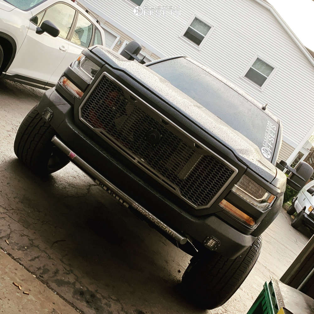 2017 Chevrolet Silverado 1500 with 24x14 -76 Monster Offroad M12 and ...