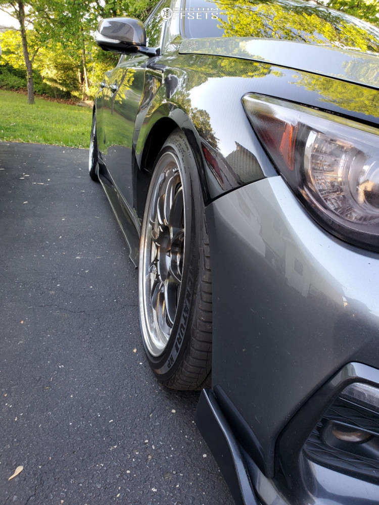 2019 INFINITI Q50 with 19x9.5 37 SSR Professor Sp5 and 245/40R19 Dunlop ...