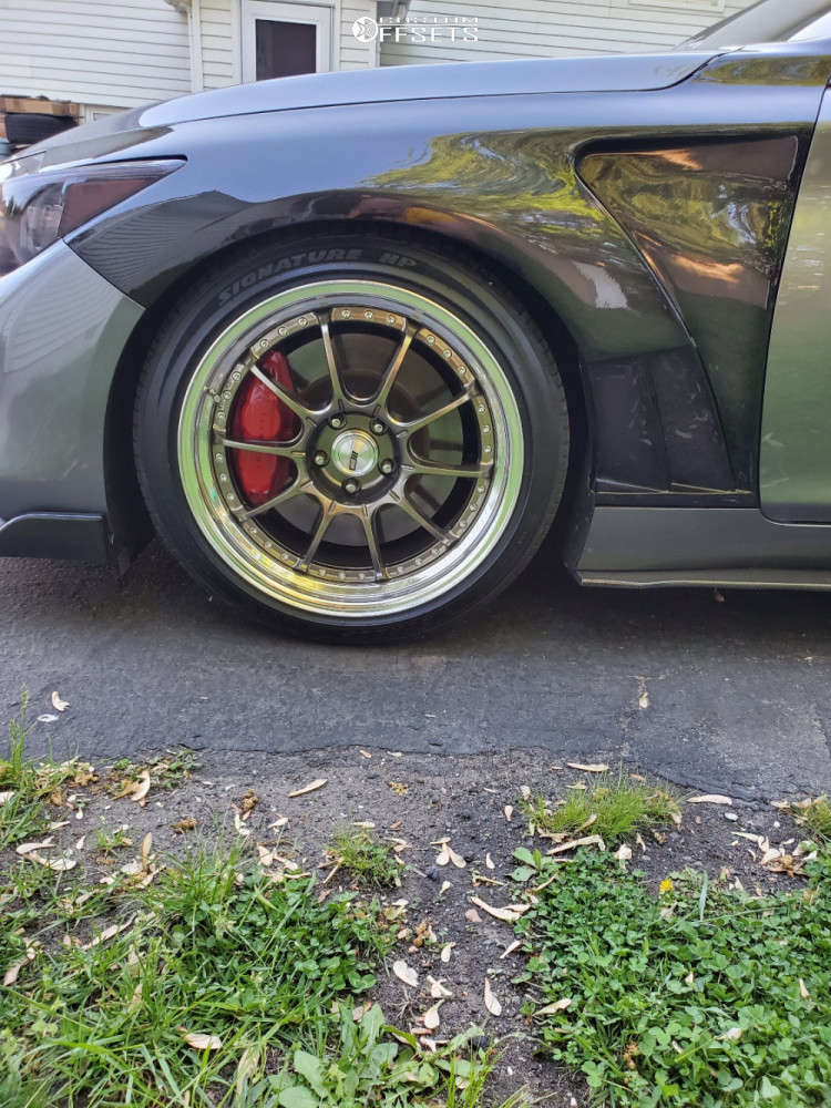 2019 INFINITI Q50 with 19x9.5 37 SSR Professor Sp5 and 245/40R19 Dunlop ...